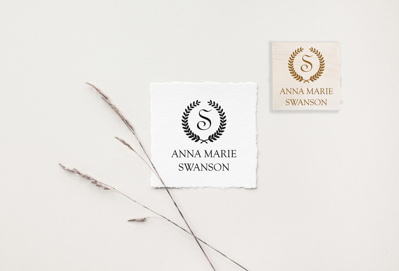 Initial Stamp Custom Stamp Personalized Stamp Personalized - Etsy