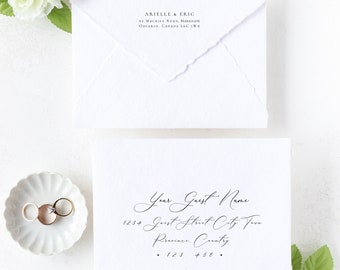 Envelope Guest Address and Return Address Printing - Etsy
