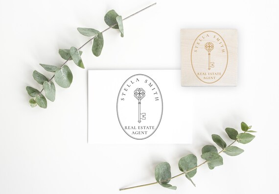 Realtor Stamp Realtor Gift Real Estate Stamp Realtor Logo - Etsy