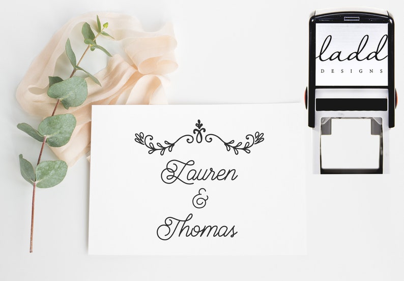 Custom Stamp Couple Stamp Wedding Stamp Self-inking Stamp - Etsy