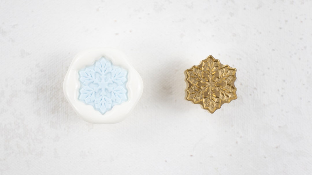 Snowflake Wax Seal Stamp, 3D Wax Seal, Snow Wax Seal, Christmas Wax ...