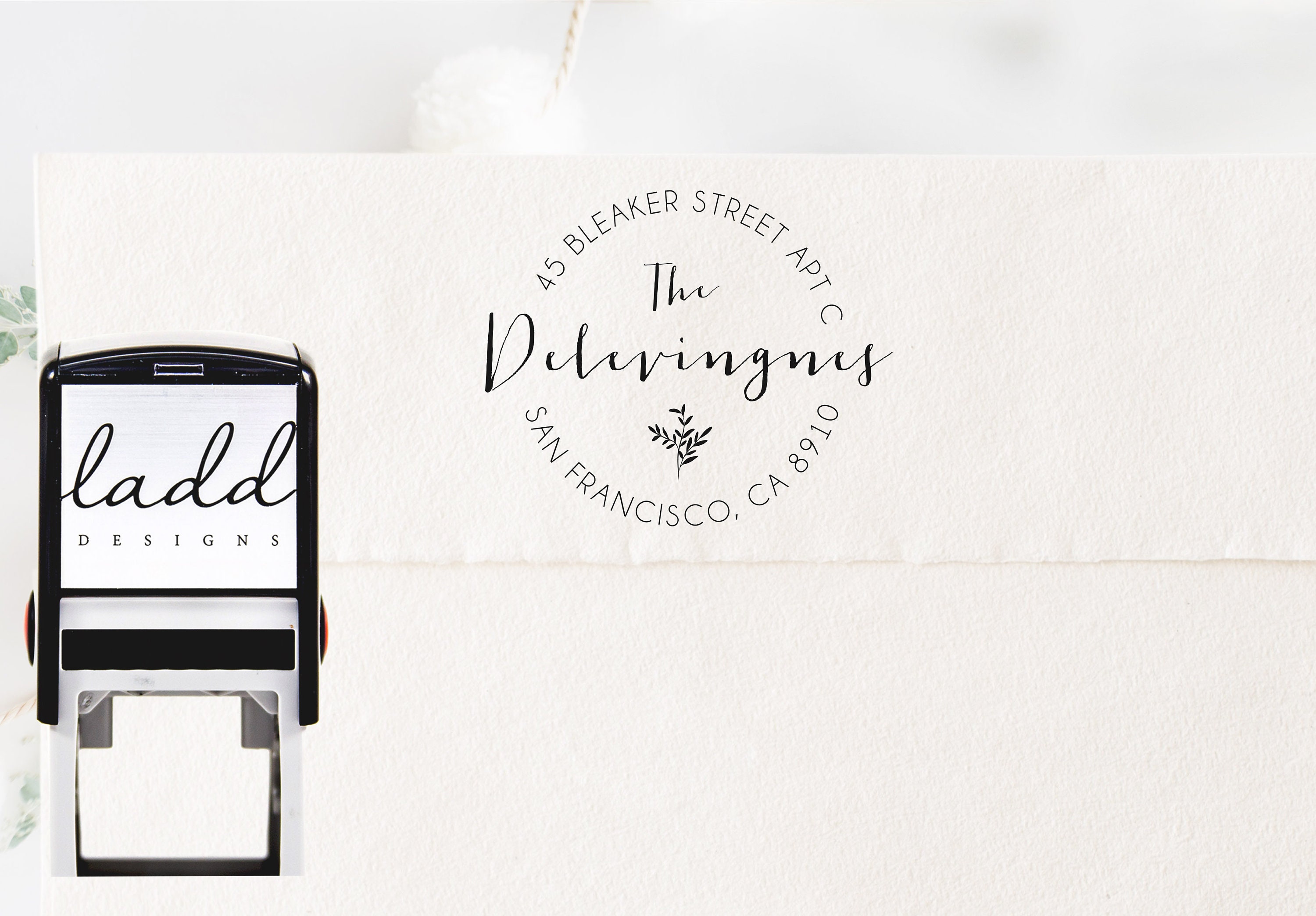 Return Address Stamp Personalized Address Stamp Self-inking | Etsy