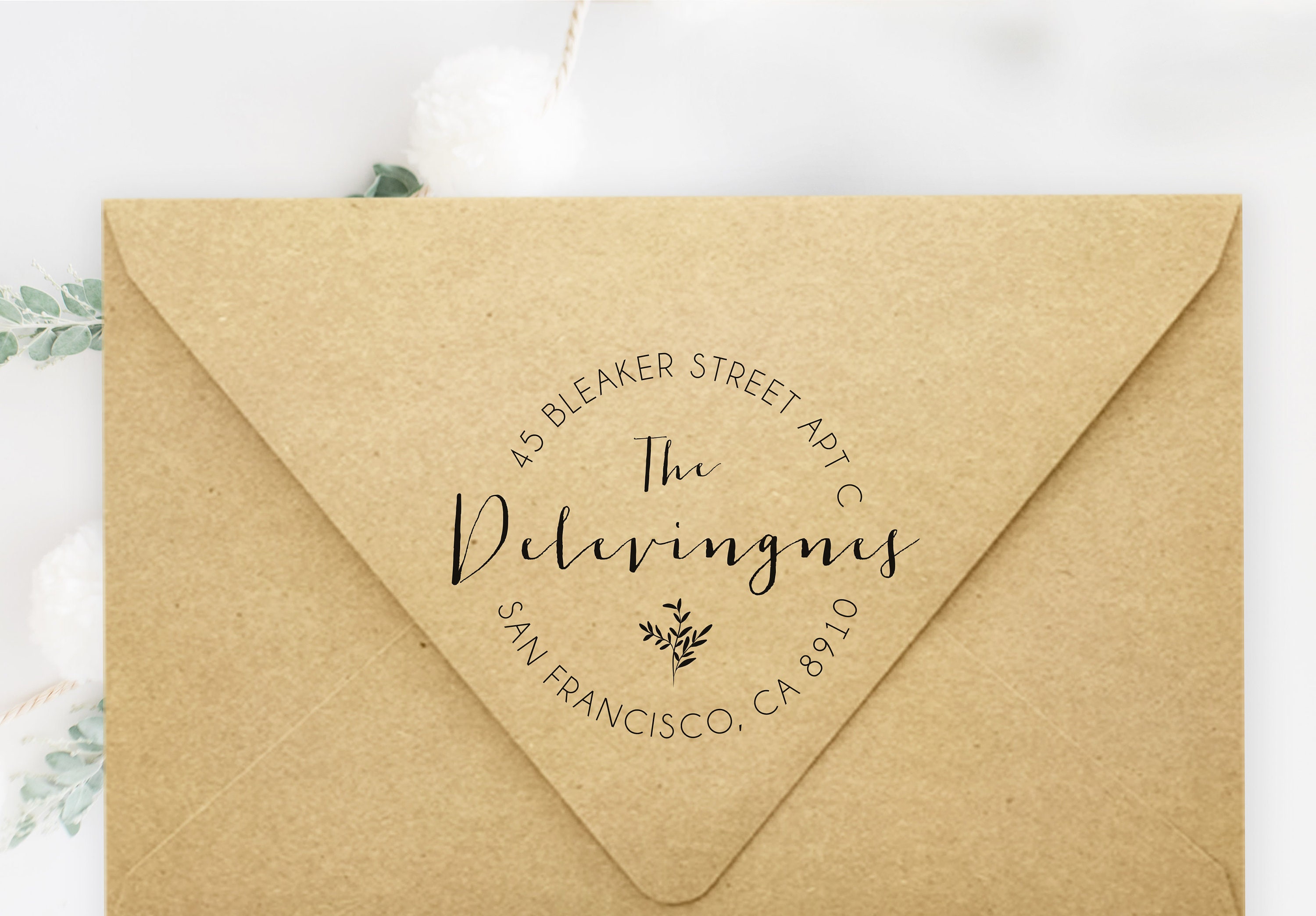 Return Address Stamp Personalized Address Stamp Self-inking | Etsy