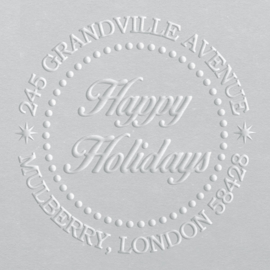 Custom Embosser Holiday Embosser Christmas Embosser Happy - Etsy