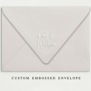 Custom Embossed Wedding Envelopes Add-on for Wedding Invitation Order ...