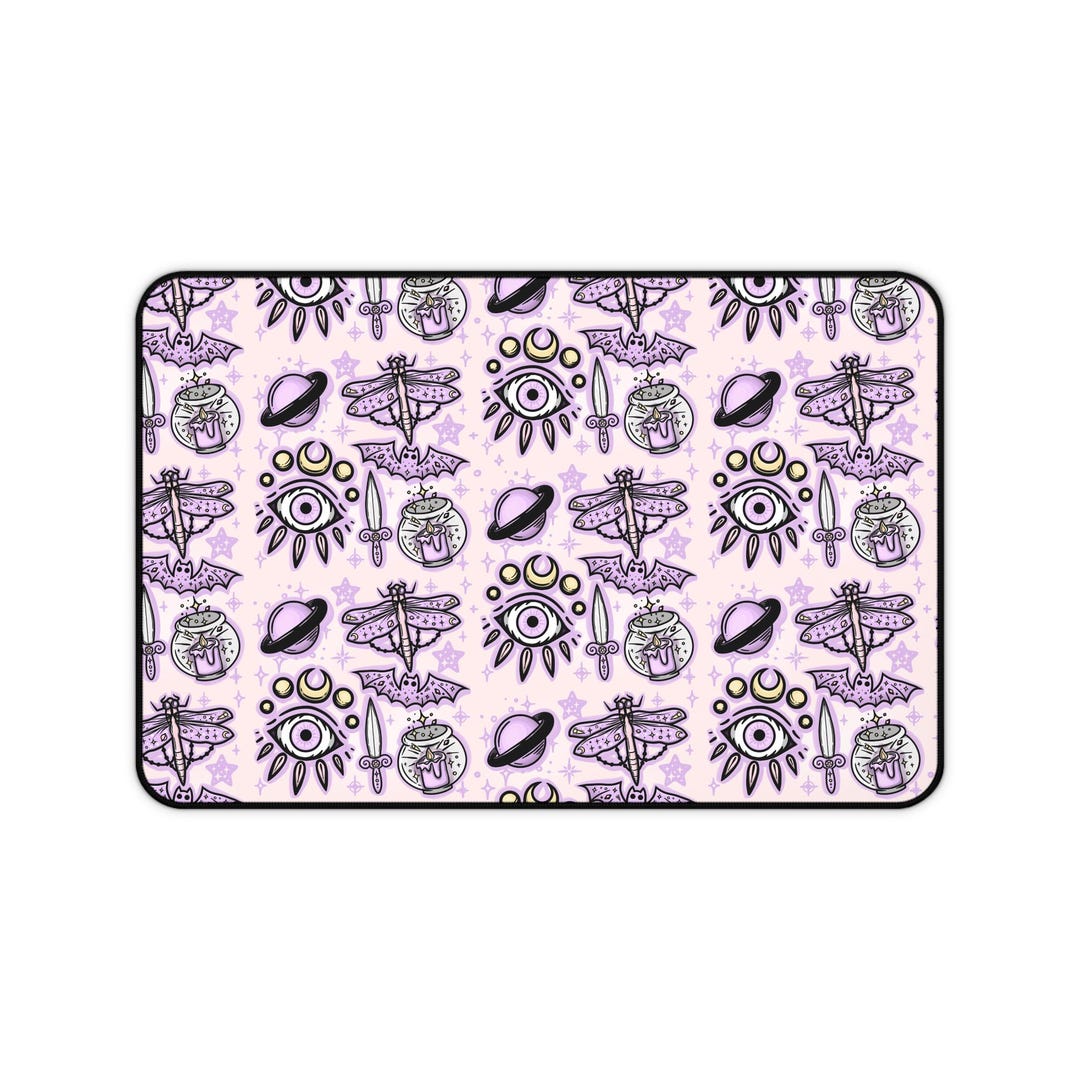 Mystical Desk Mat With Celestial Patterns, Mother's Day Gift, Office ...