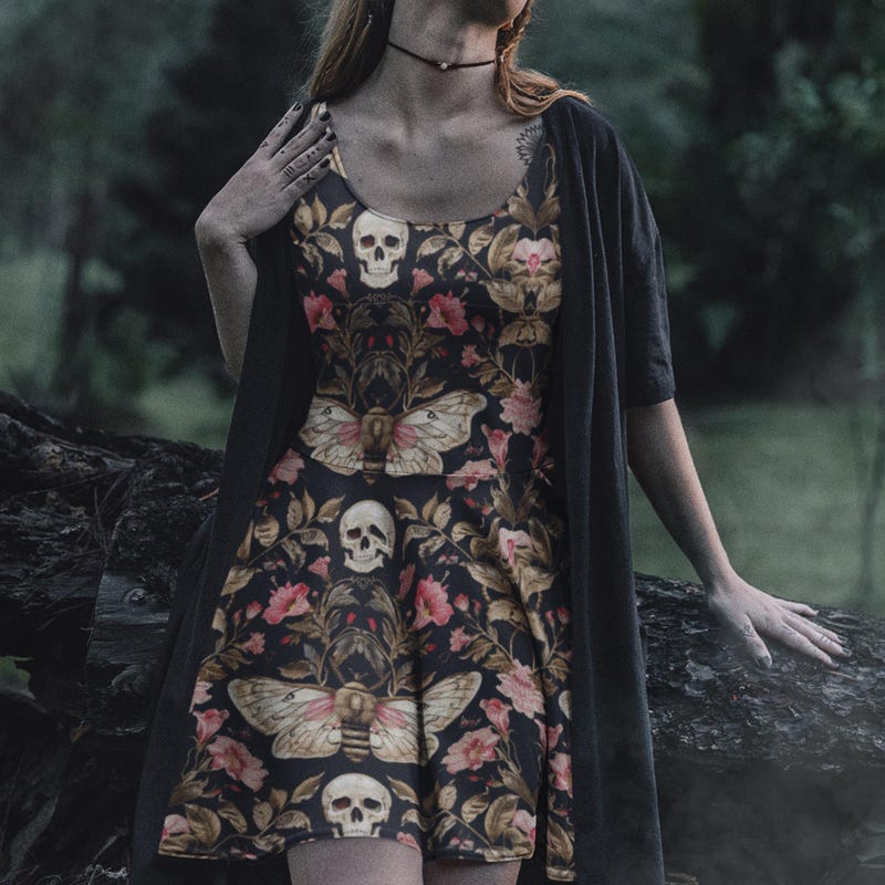 Pink Goth Prom Dress - Etsy