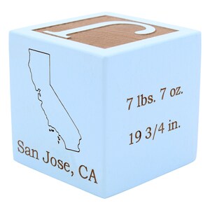 Baby Keepsake Block for Baby Girl Baby Boy Pink Blue - Etsy