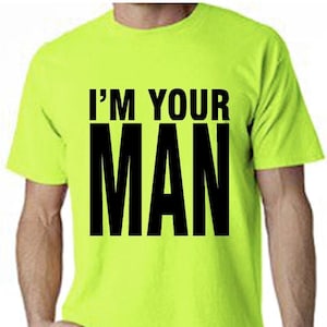 I'm Your Man Men's T-shirt - 1980s 80s Fancy Dress - Etsy UK