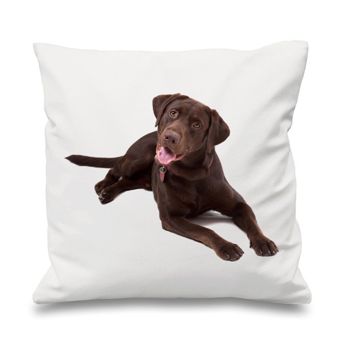 Chocolate Labrador 18" X 18" Filled Sofa Throw Cushion - Etsy UK