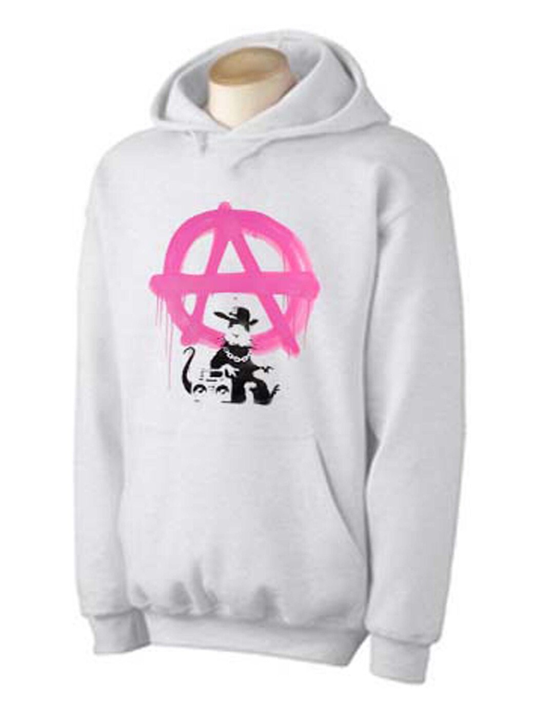 Banksy Anarchy Rat Hoodie - Graffiti Punk Anarchist Anarchism - Etsy