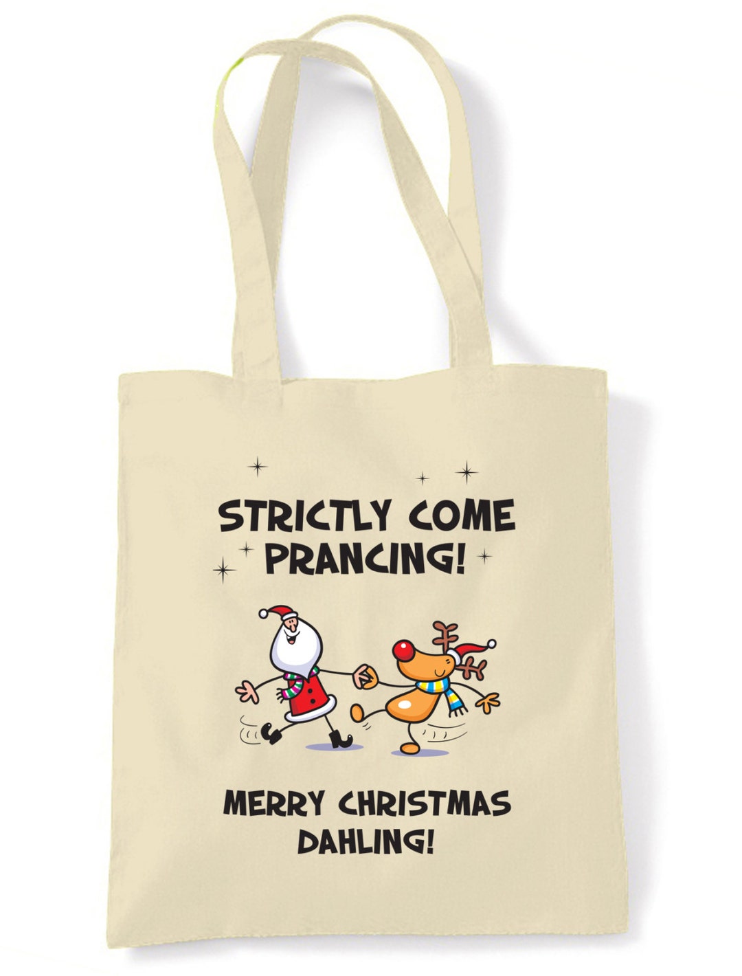 Strictly Come Prancing Santa Claus & Rudolph Funny Shoulder Bag - Etsy