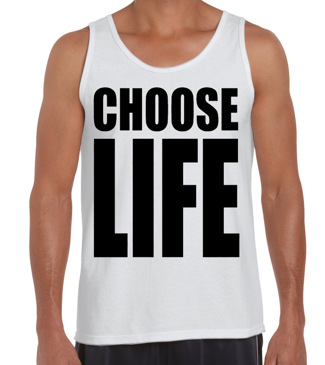 Choose Life Men's Vest Tank Top - George Michael Wham 1980's - Etsy