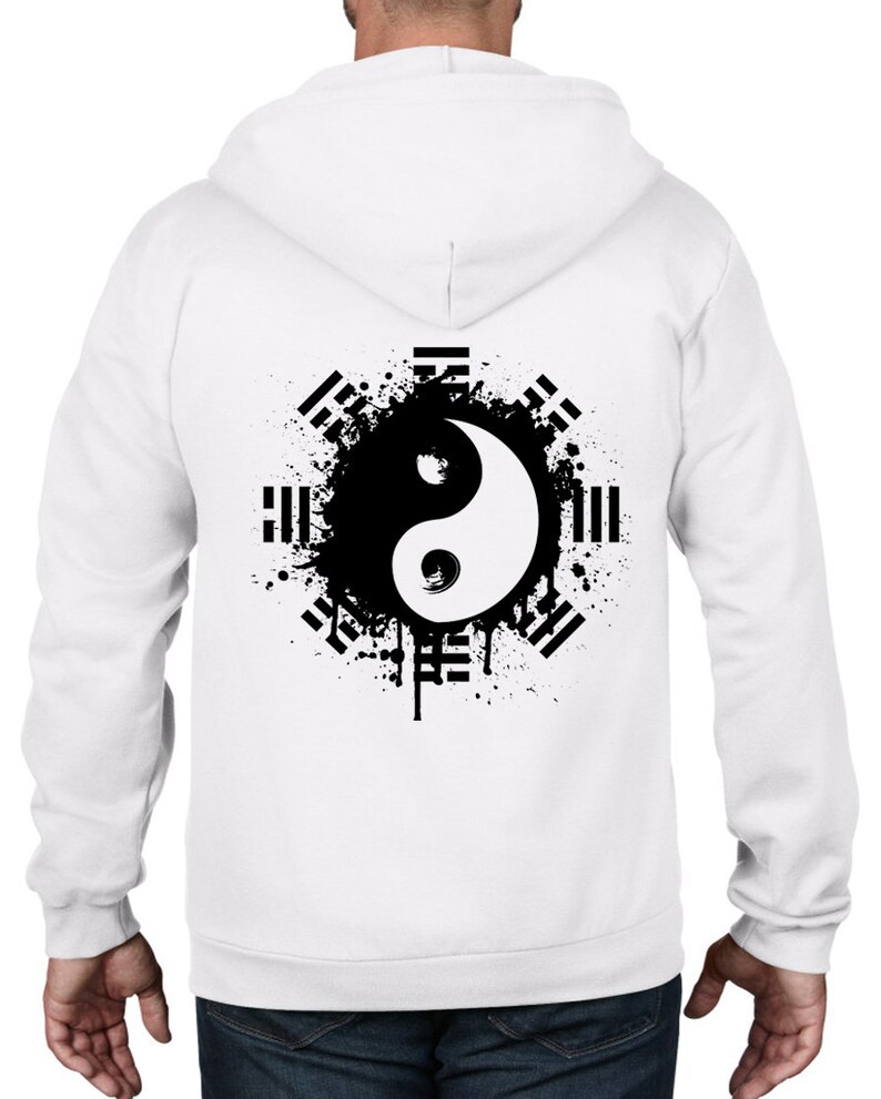 Yin & Yang Full Zip Hoodie - Etsy UK