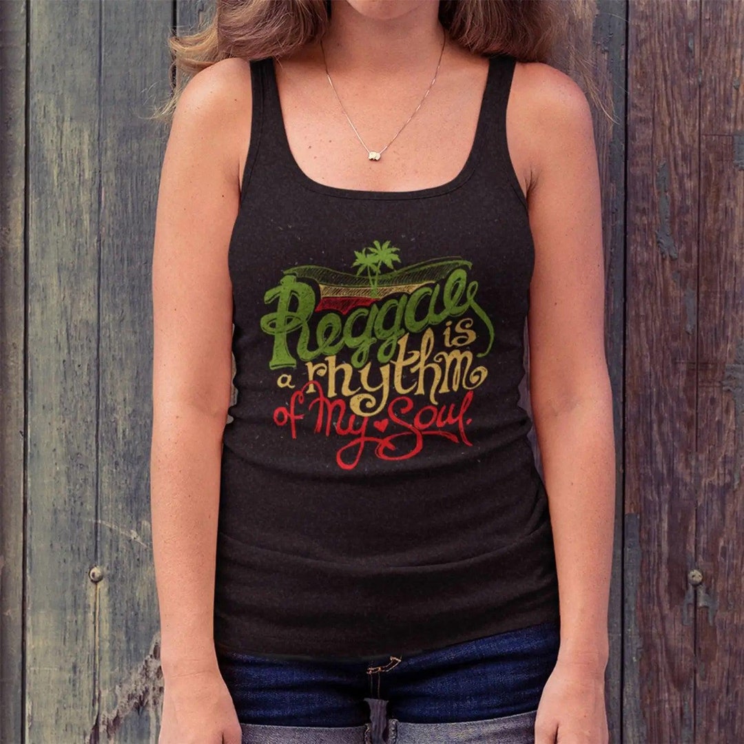 Reggae Rhythm of My Soul Women's Vest Top- Rasta Jamaica Rastafarian ...