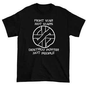 Crass Fight War Not War Men's T-shirt - Etsy Australia