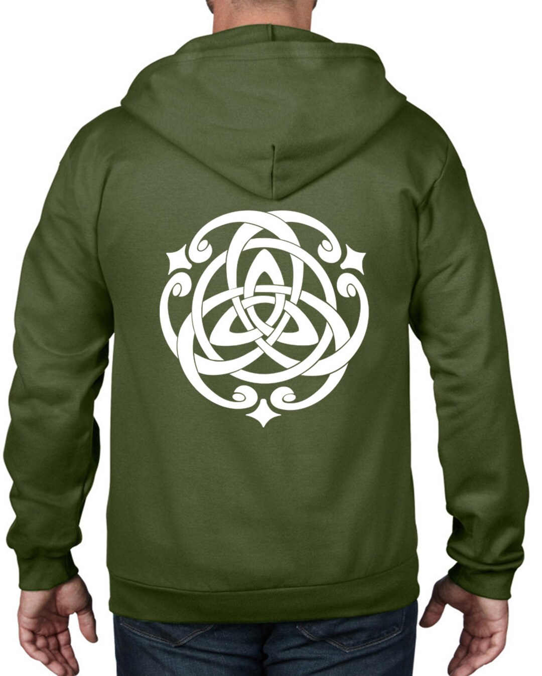 Celtic Knot Full Zip Hoodie - Etsy