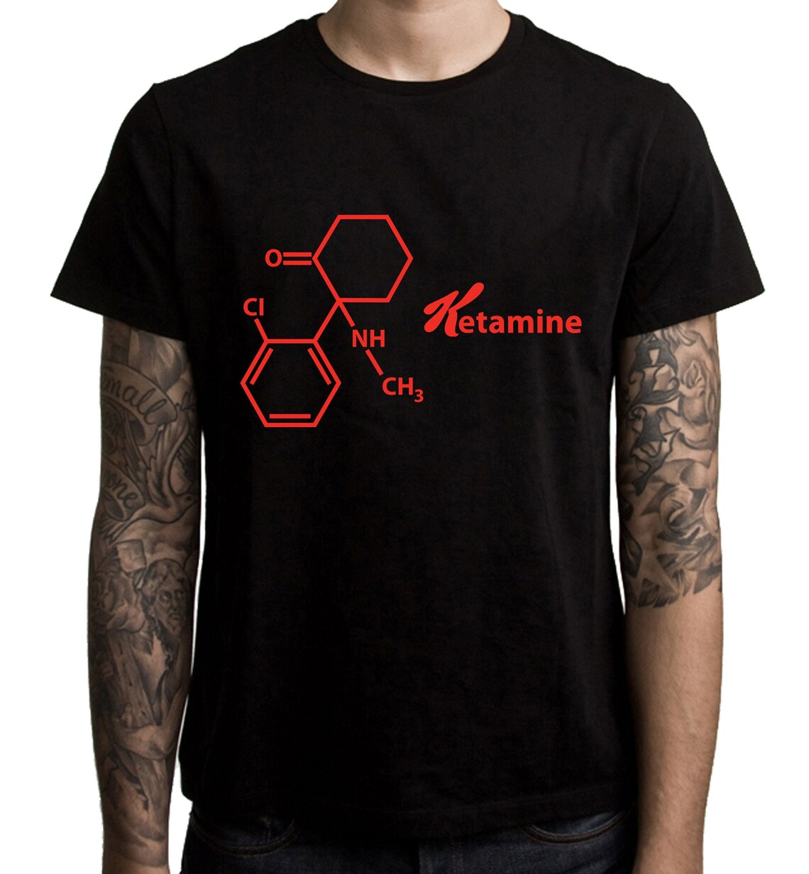 Ketamine Chemical Formula Mens T-shirt Drugs Hallucinogenic - Etsy