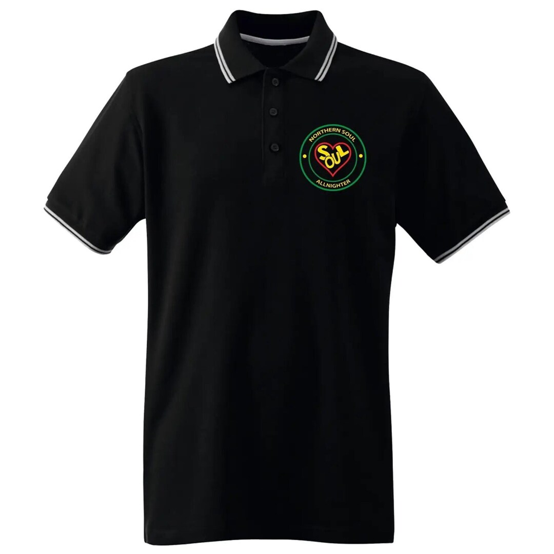 Northern Soul All Nighter Heart Logo Polo Shirt - Etsy
