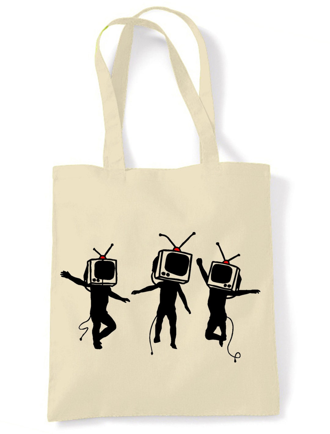 Banksy Telly Heads Shopping Bag - Etsy