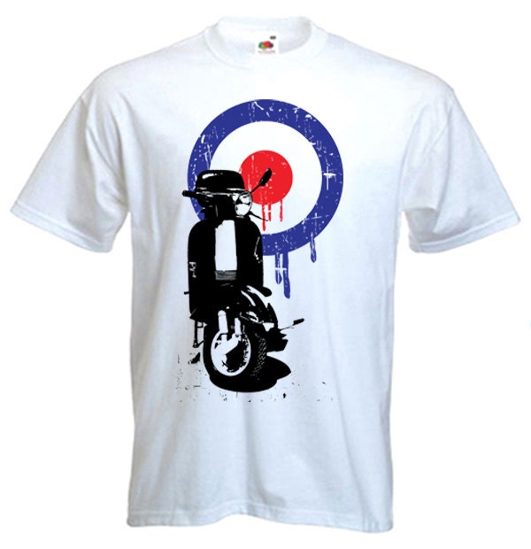 Mod Target Scooter Men's T-shirt - Etsy UK