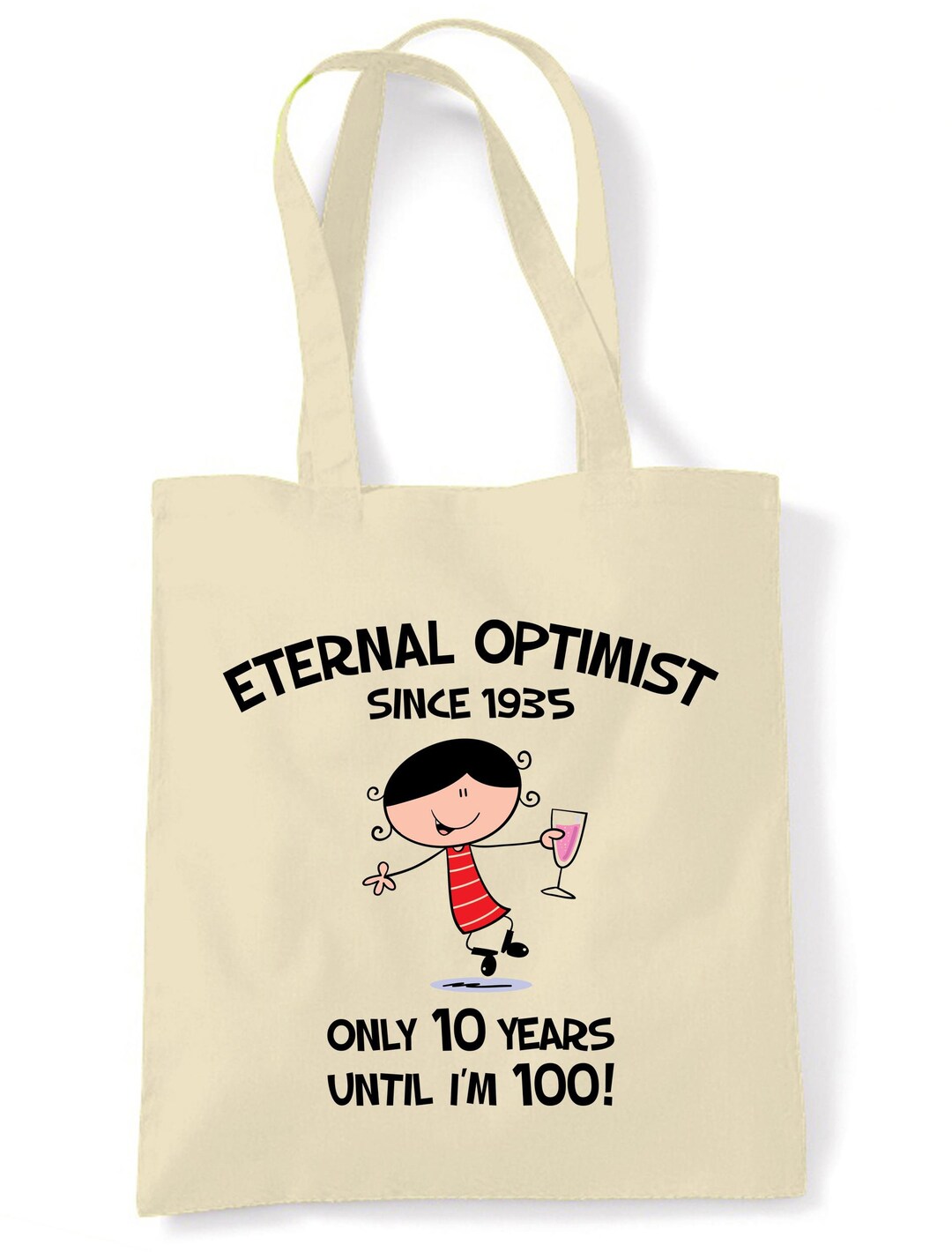 Eternal Optimist Since 1935 90th Birthday Tote Bag - Etsy