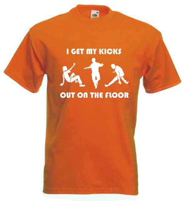 I Get My Kicks Mens T-shirt | Etsy UK