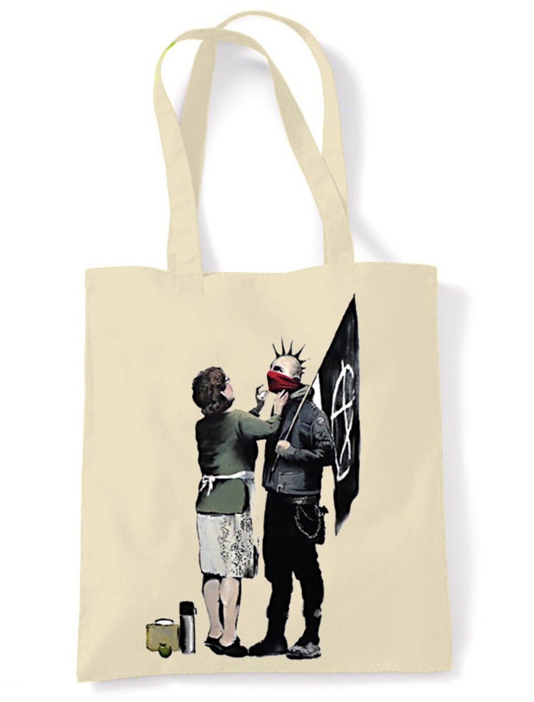Banksy Punk Mum Tote Shopping Bag - Etsy