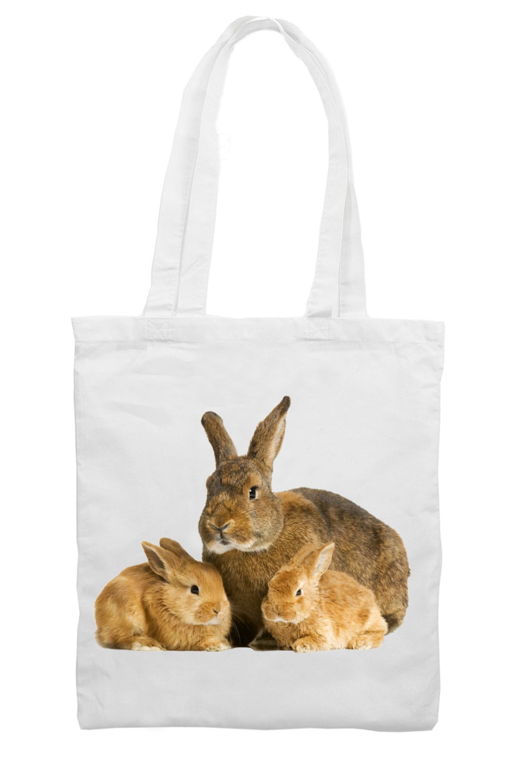 Mother Rabbit Cotton Tote Shopping Bag | Etsy