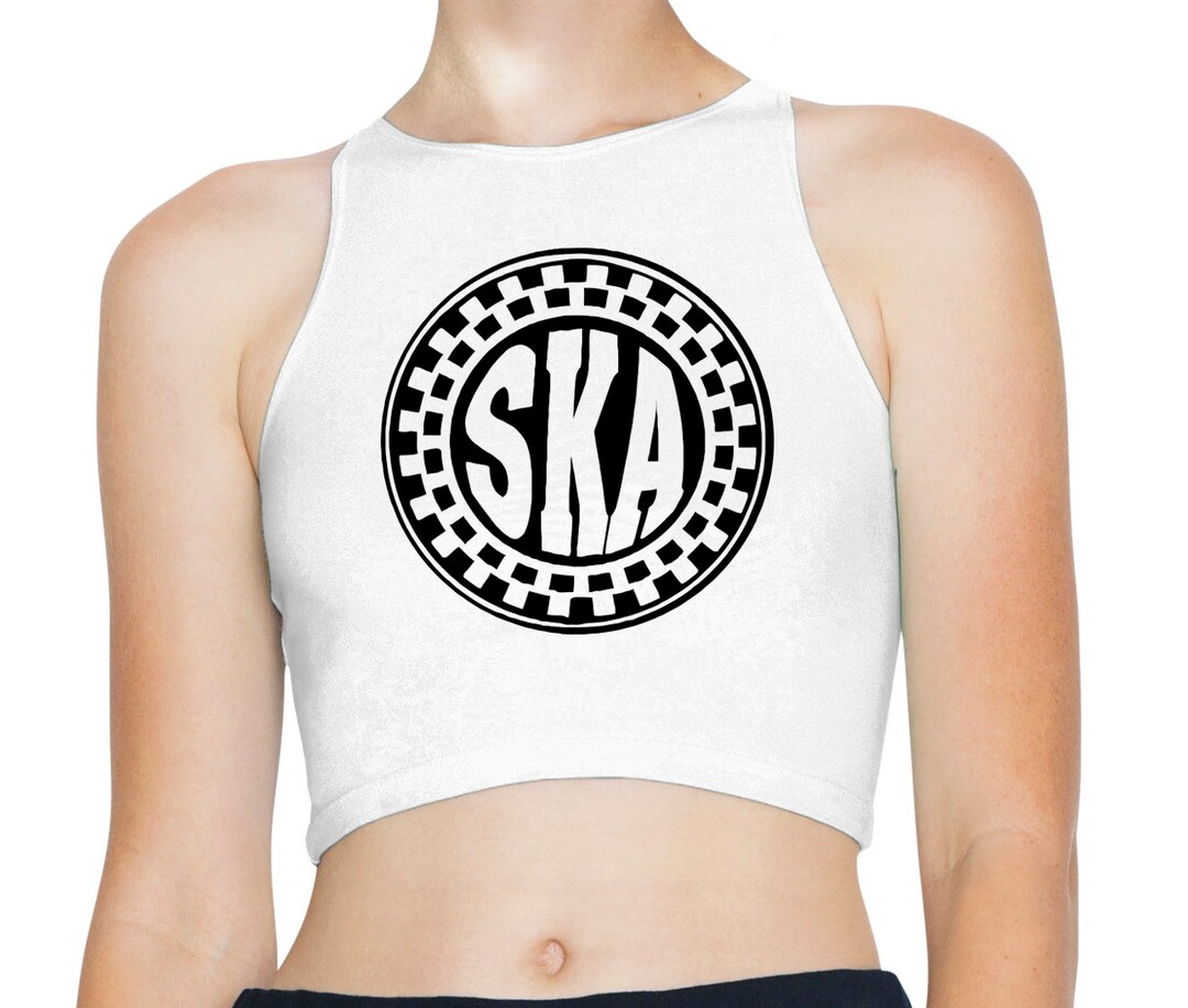 Ska Circle Logo Sleeveless High Neck Crop Top - Etsy