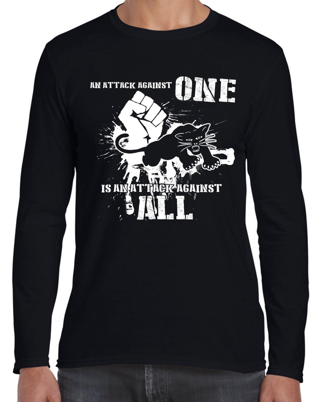Black Panthers an Attack Against One, is an Attack Against All Men's ...