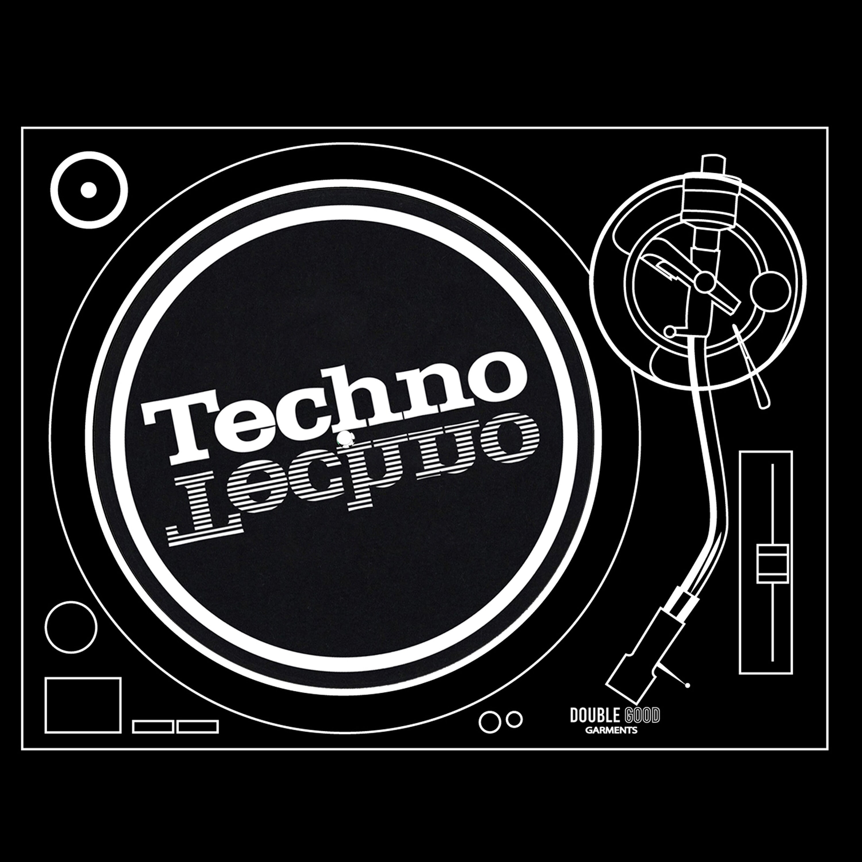 Techno Reflection DJ Slipmat Vinyl Turntable Decks Acid House Rave ...