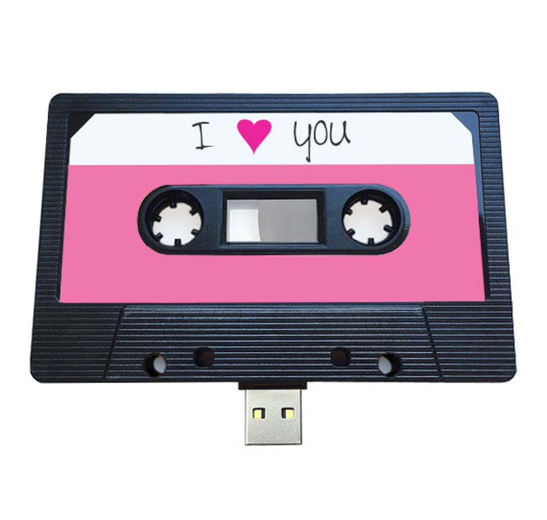 4GB/8GB/16GB USB Mixtape - Retro Personalised Gift - Love, Heart ...