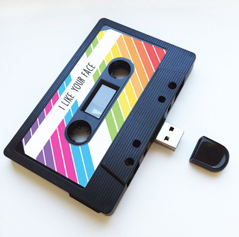Retro Mixtape USB Drive – Personalized Rainbow Gift - Etsy UK