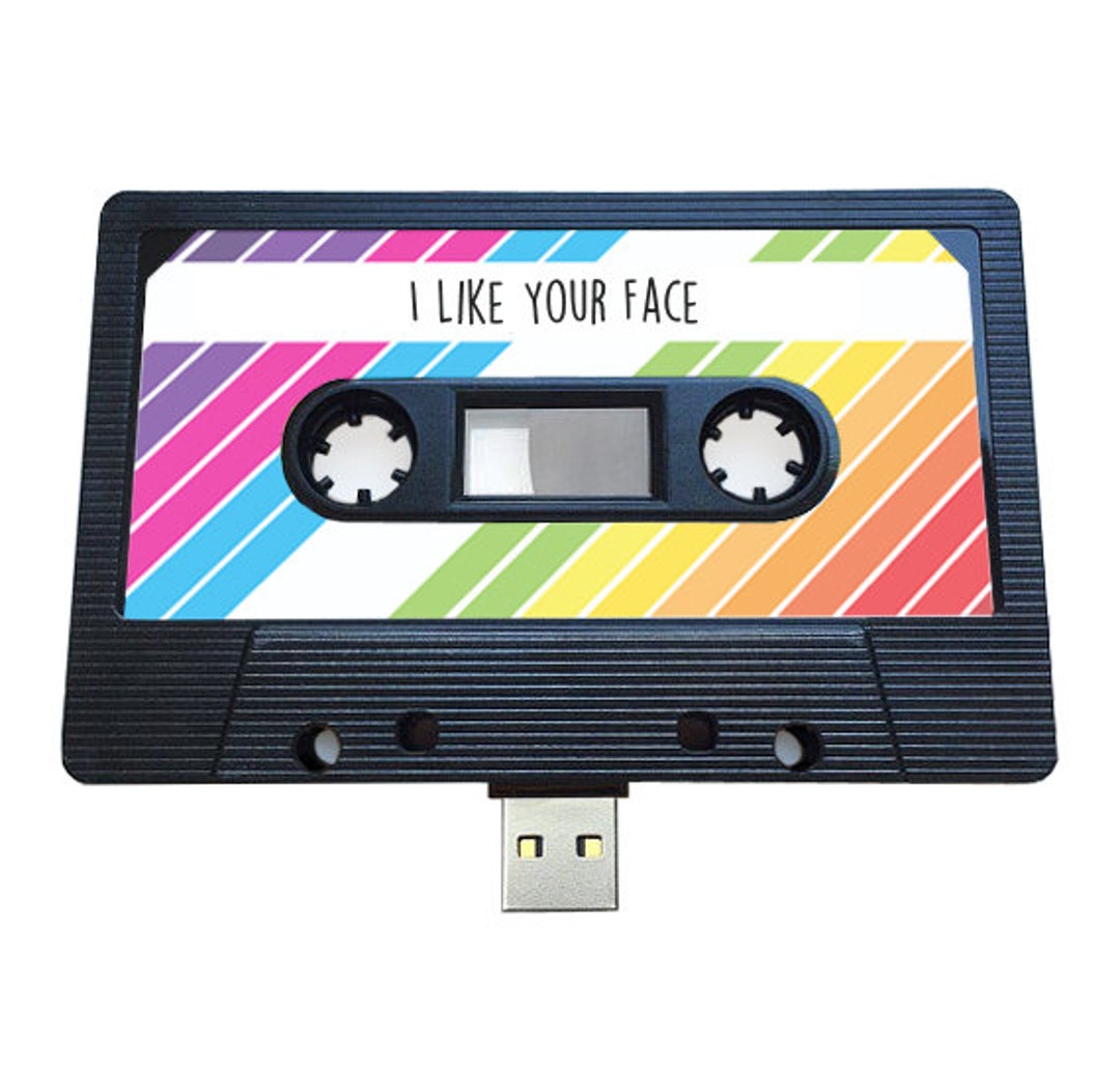 Retro Mixtape USB Drive – Personalized Rainbow Gift - Etsy UK