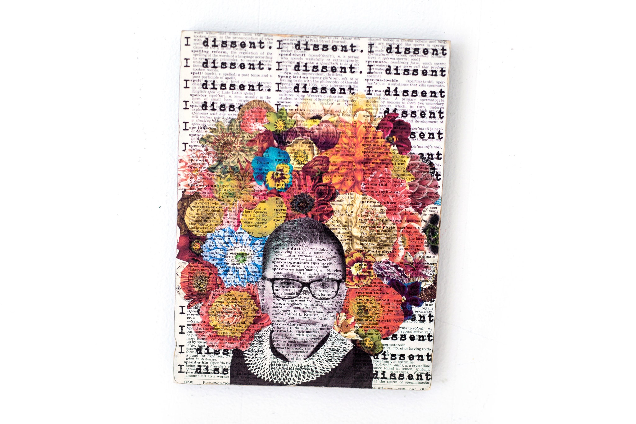 Notorious RBG print I dissent RBG art Ruth Bader Ginsburg | Etsy