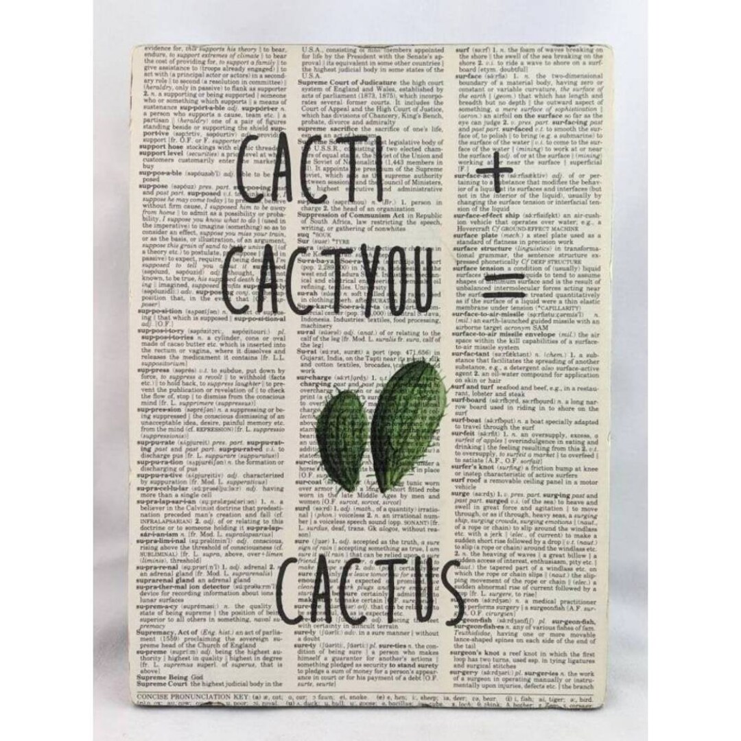 Modern Cactus Wall Art, Cacti Plus Cactyou , Wood Art, Boho Cactus Wall ...