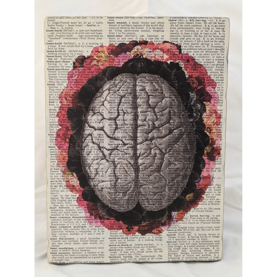 Anatomical Brain Art, Art for Dorm Room, Gothic Home Decor, Goth Wall ...