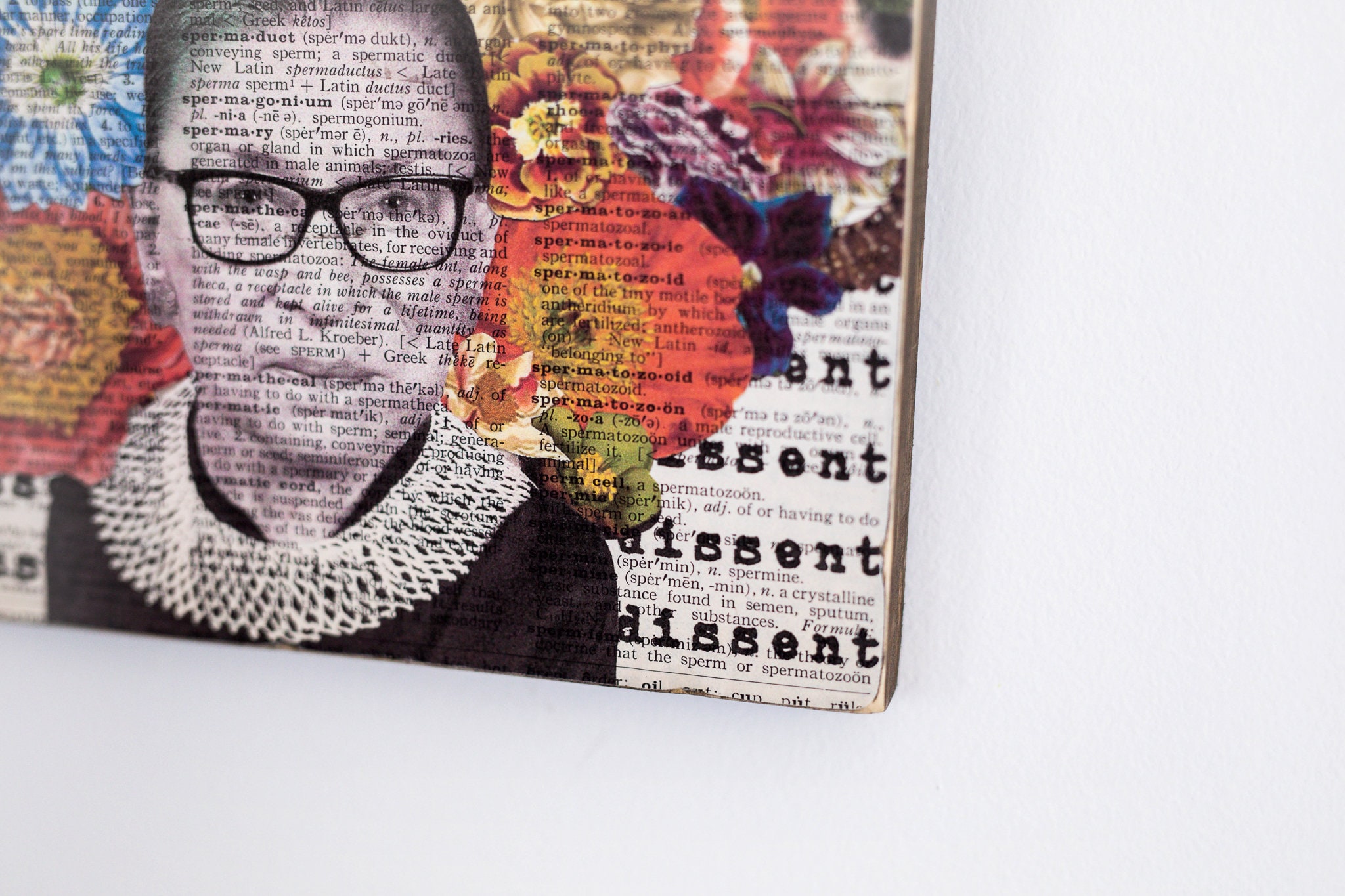 Notorious RBG print I dissent RBG art Ruth Bader Ginsburg | Etsy