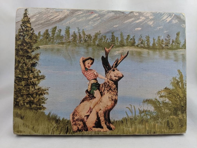 Pinup Art Jackalope Print Jackalope Art Jackalope Wall - Etsy