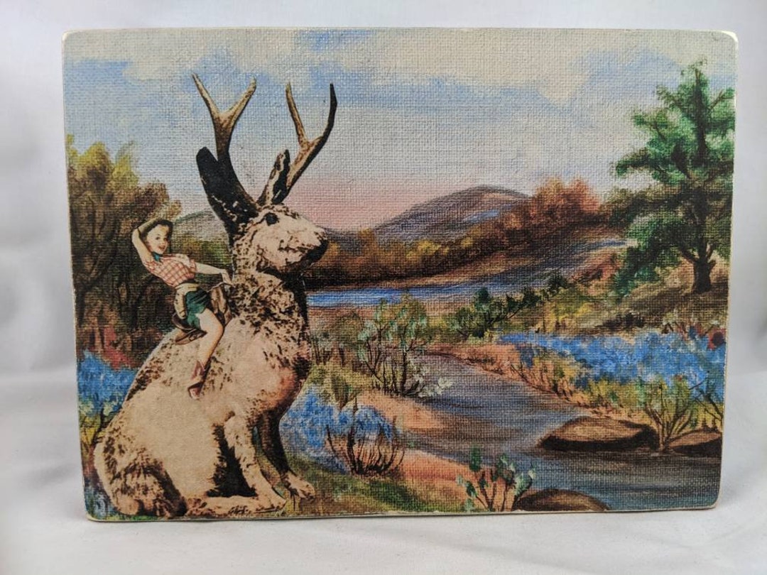 Pinup Art, Jackalope Print, Jackalope Wall Art, Jackalope Decor ...