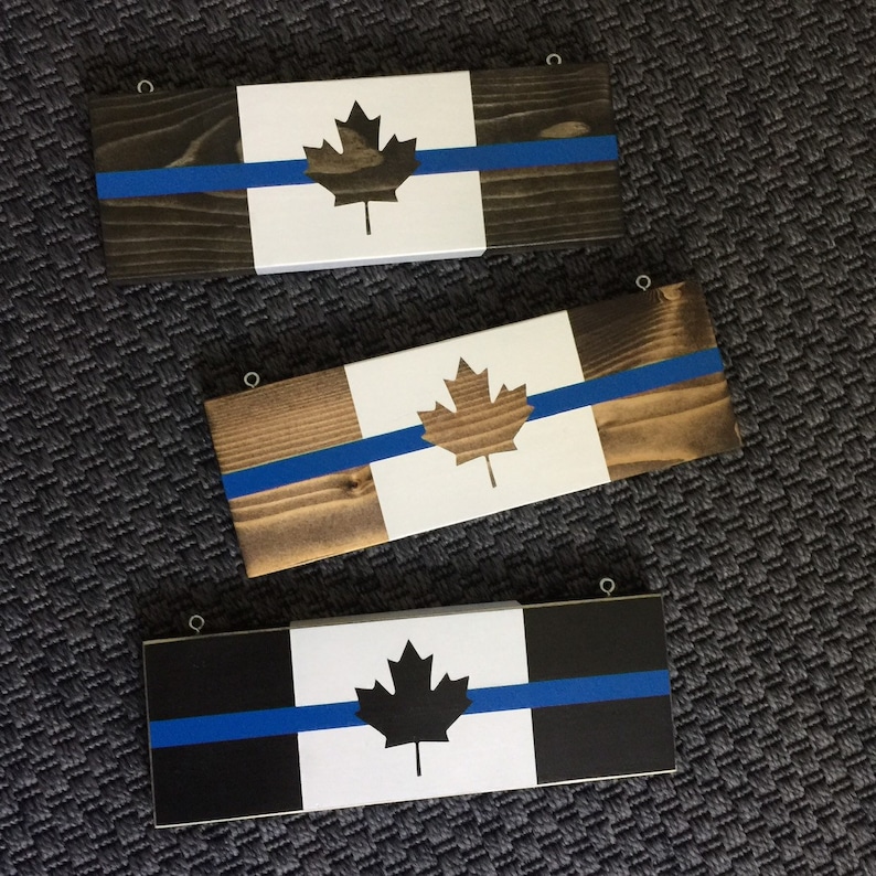 Thin Blue Line Plaque - Etsy Canada