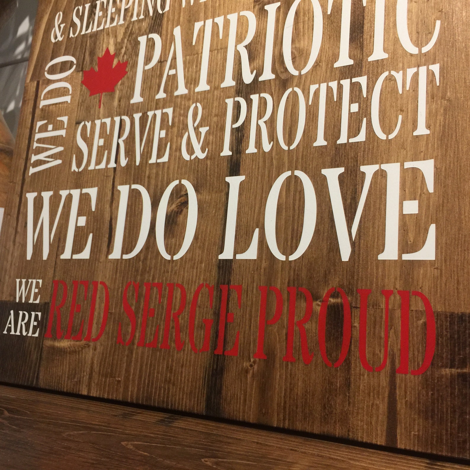 In This House RCMP Police Wood Sign - Etsy