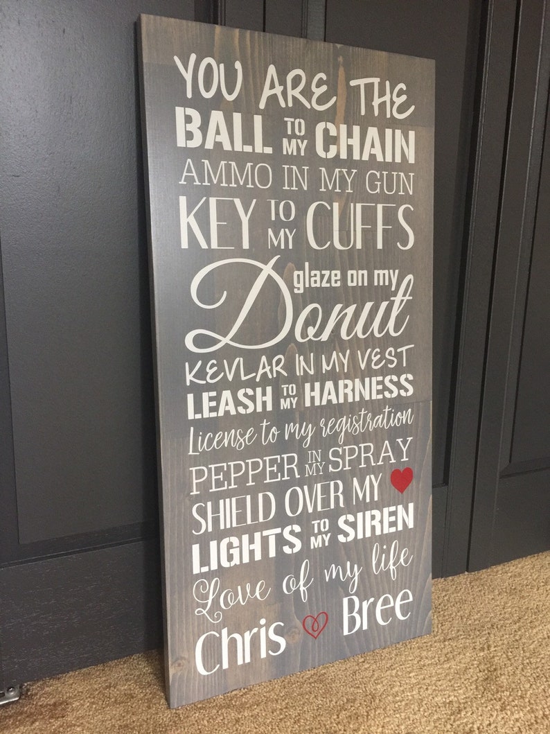 Police RCMP Love Wood Sign - Etsy Canada