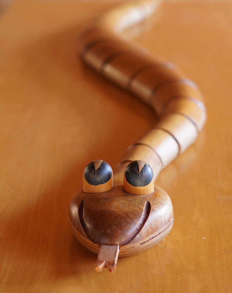 American Studio Wooden 4ft Snake by Dean Santner - Etsy