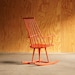 Jorgen Baekmark Modernist Red Rocker by FDB Mobler - Etsy