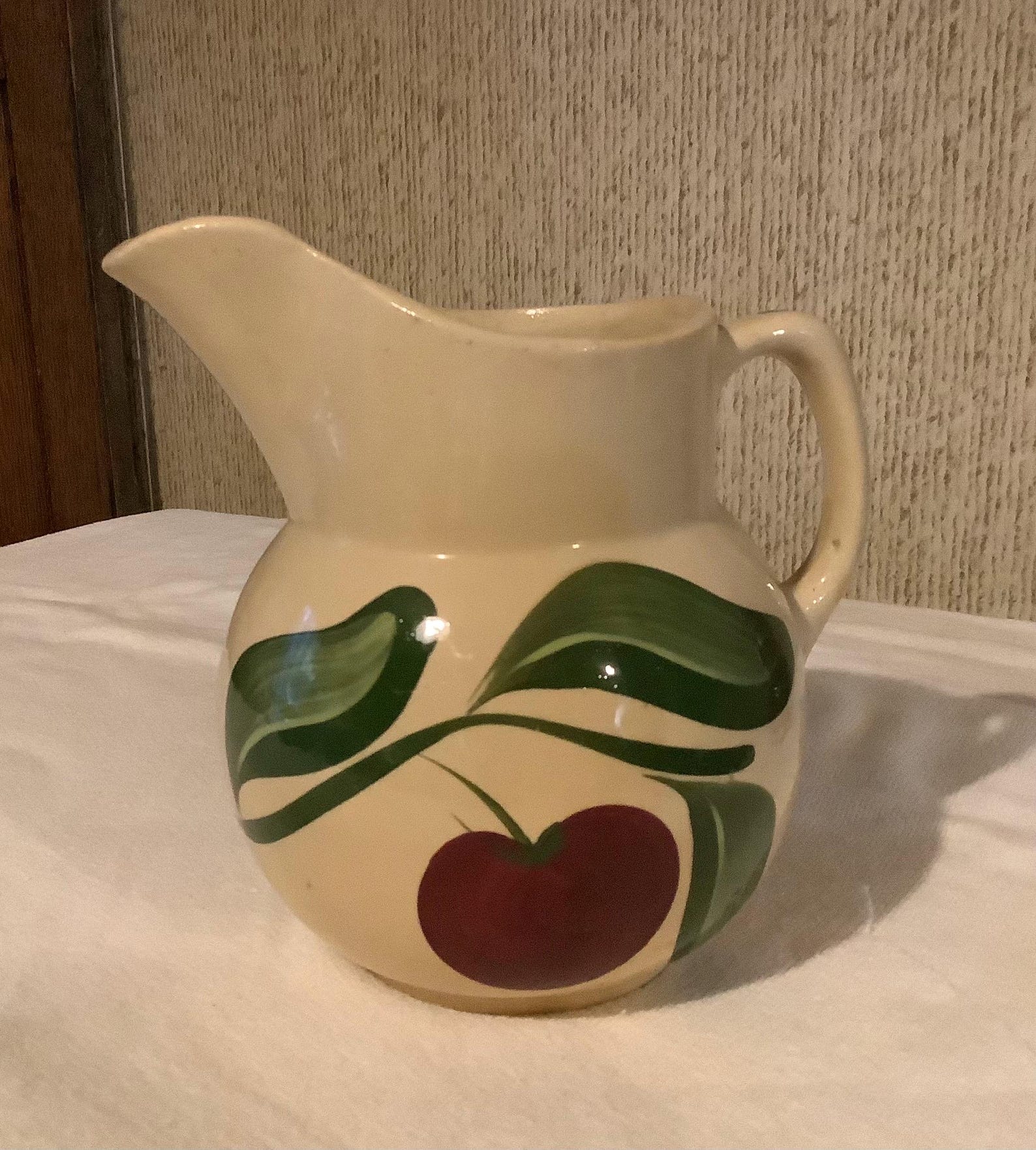 Watt Pottery Pitcher #16 Apple and Leaves…jug Pitcher Vase ‘55-58 - Etsy