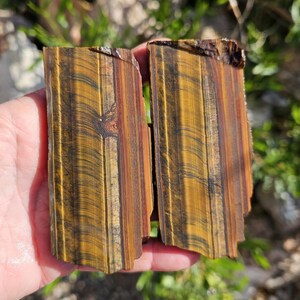 Tiger Iron Slabs, Set of Two, 2 Slabs of Tiger Iron SL-20 - Etsy