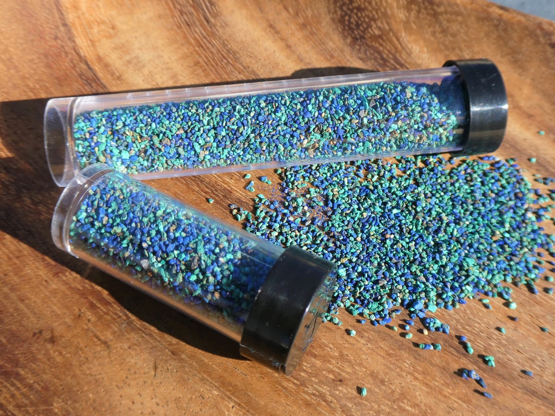 Crushed Mineral Blend of Azurite and Malachite From the Ray Mine Great ...
