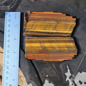 Tiger Iron Slabs, Set of Two, 2 Slabs of Tiger Iron SL-20 - Etsy